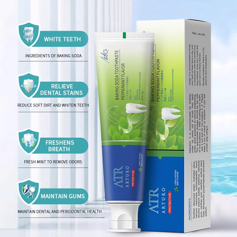 JJC Whitening Peppermint Food Graded Healthy Family Size Toothpaste ...