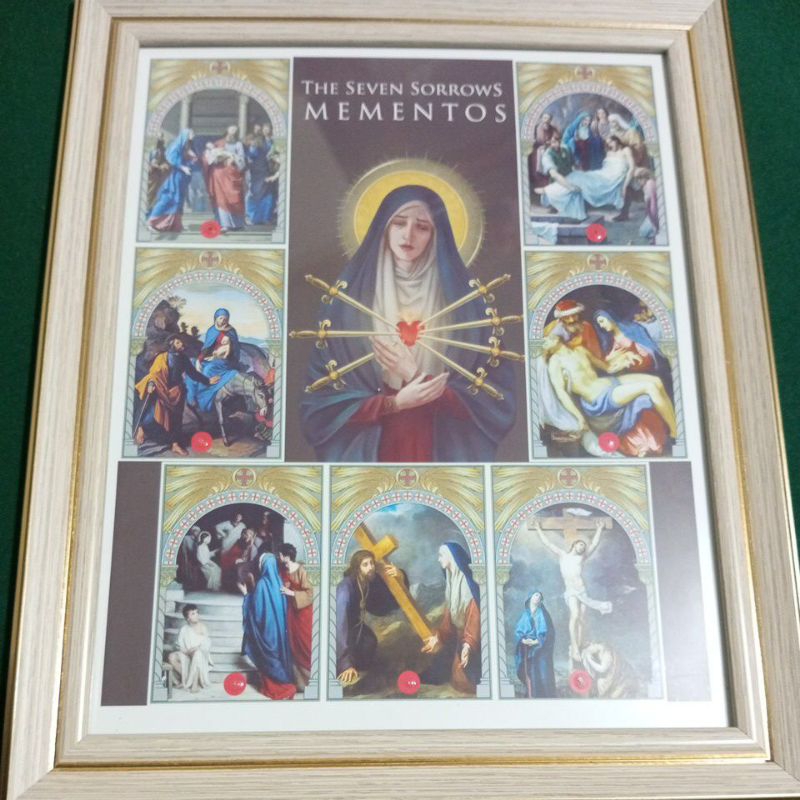 The 7 Sorrows of Mary Memento Frame | Shopee Philippines