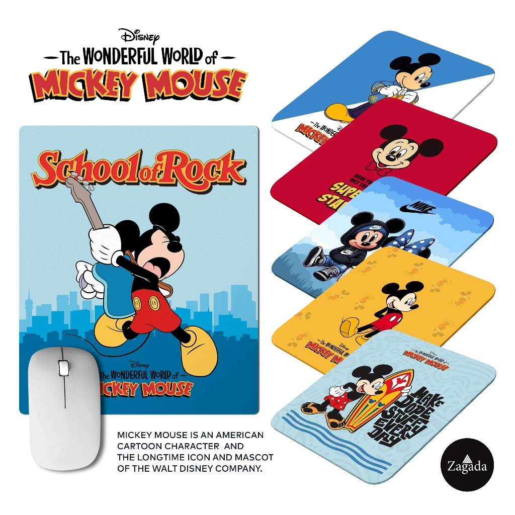 Mickey Mouse Adorable Gift Idea Mouse Pad Design Collection for Gaming ...