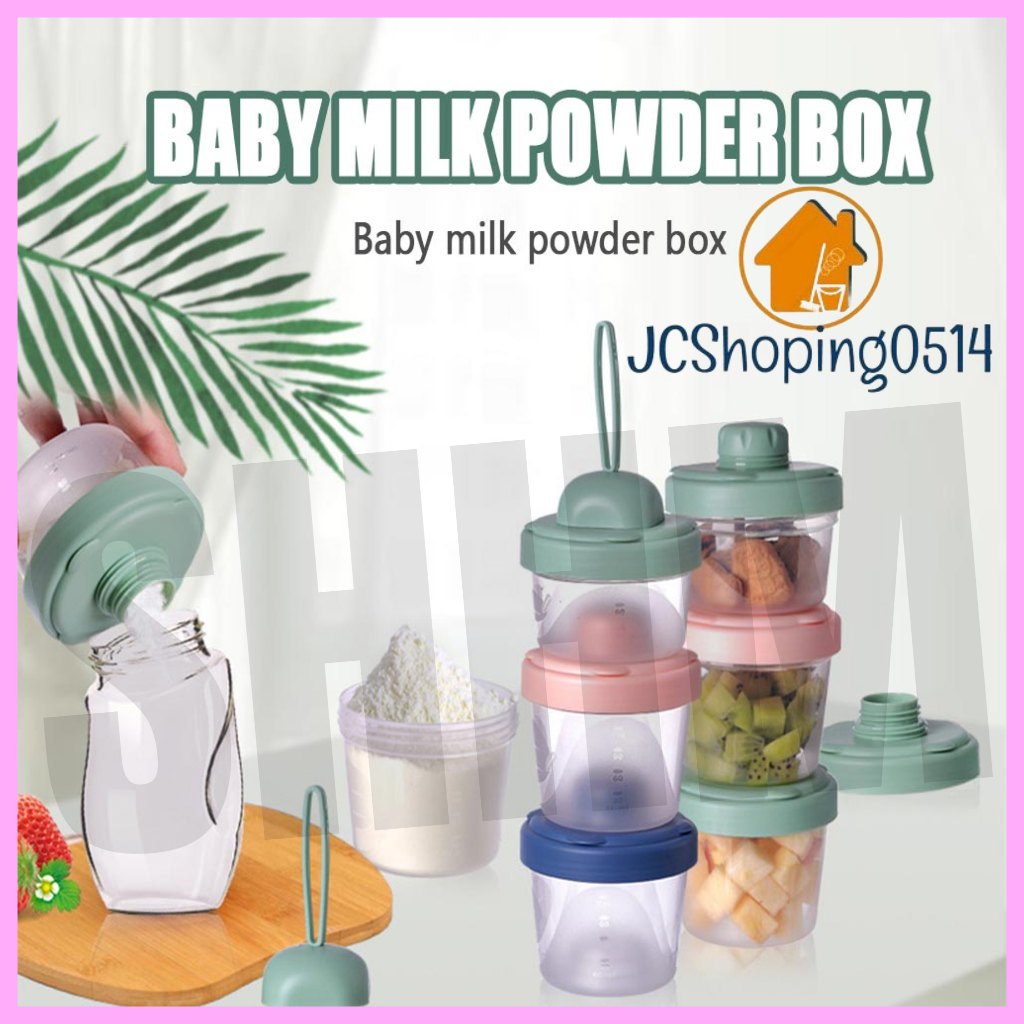 SHHM 4 Layers Milk Powder Box Formula Dispenser Stackable Storage Case ...