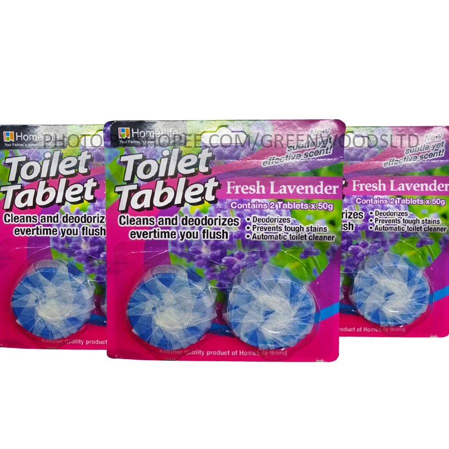 Toilet Tablet Deodorizer Toilet Cleaner Fresh Lavender Scent by ...