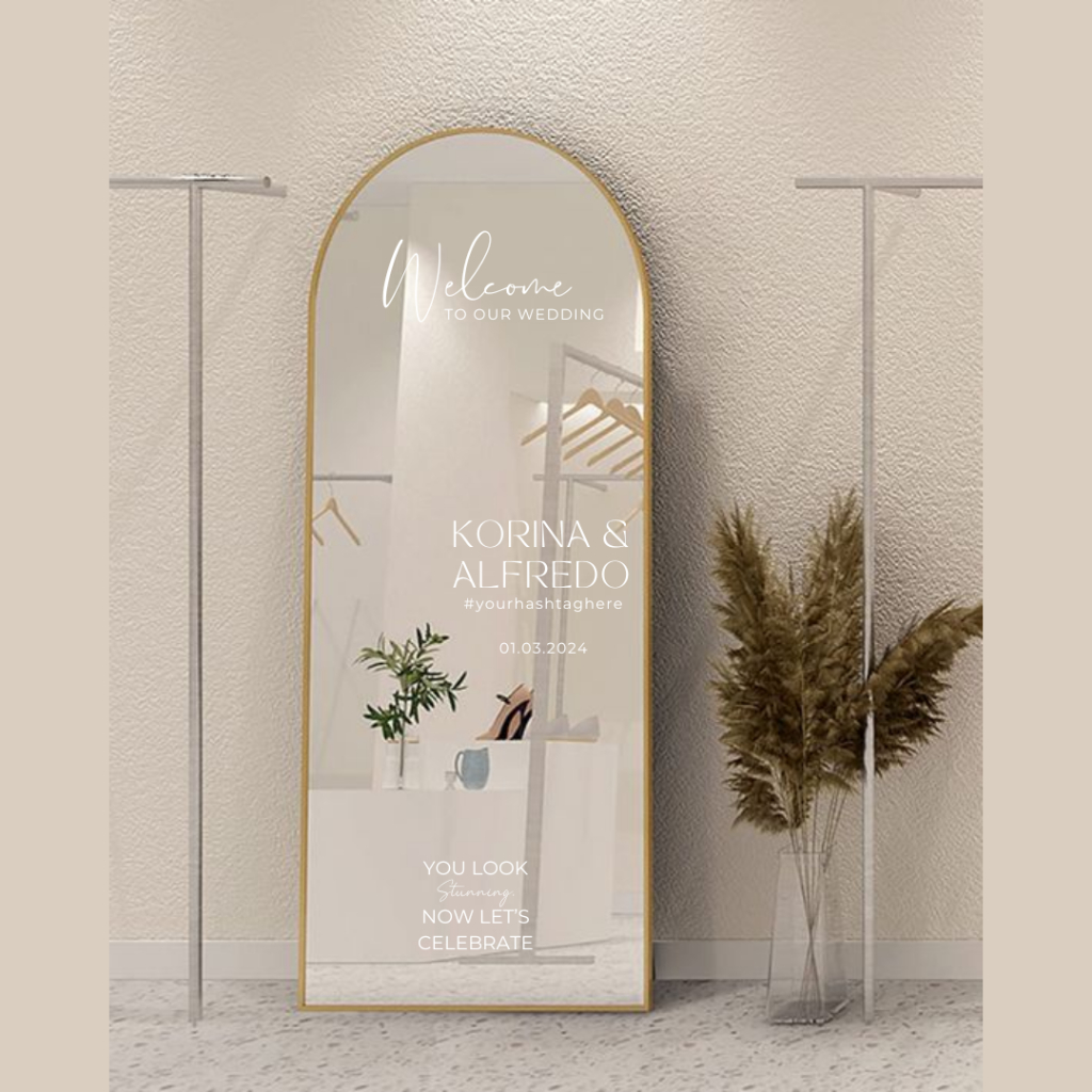 Selfie Mirror Sticker Only, Selfie Mirror Wedding Decal Only | Shopee ...