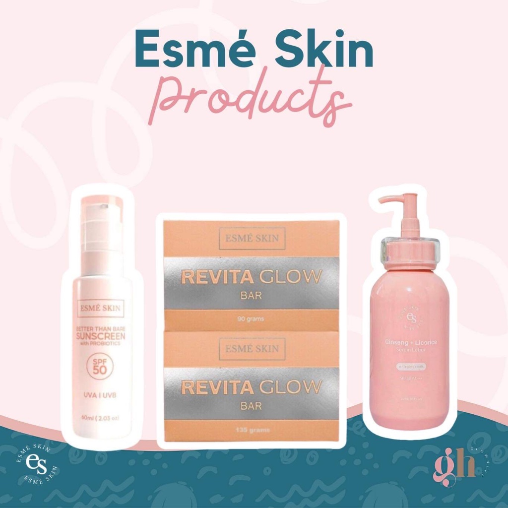 ESME SKIN REVITA GLOW BAR | SERUM LOTION | BETTER THAN BARE SUNSCREEN ...