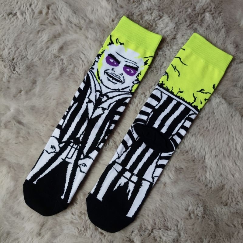 Beetlejuice Socks + Tim Burton, Horror Movie Socks | Shopee Philippines