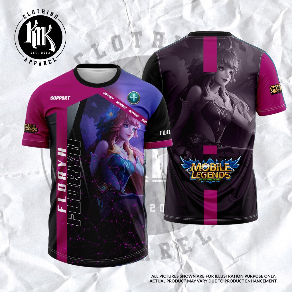 (SUPPORT) Summer Round Neck Outfit Full Sublimation Mobile legends 3D ...