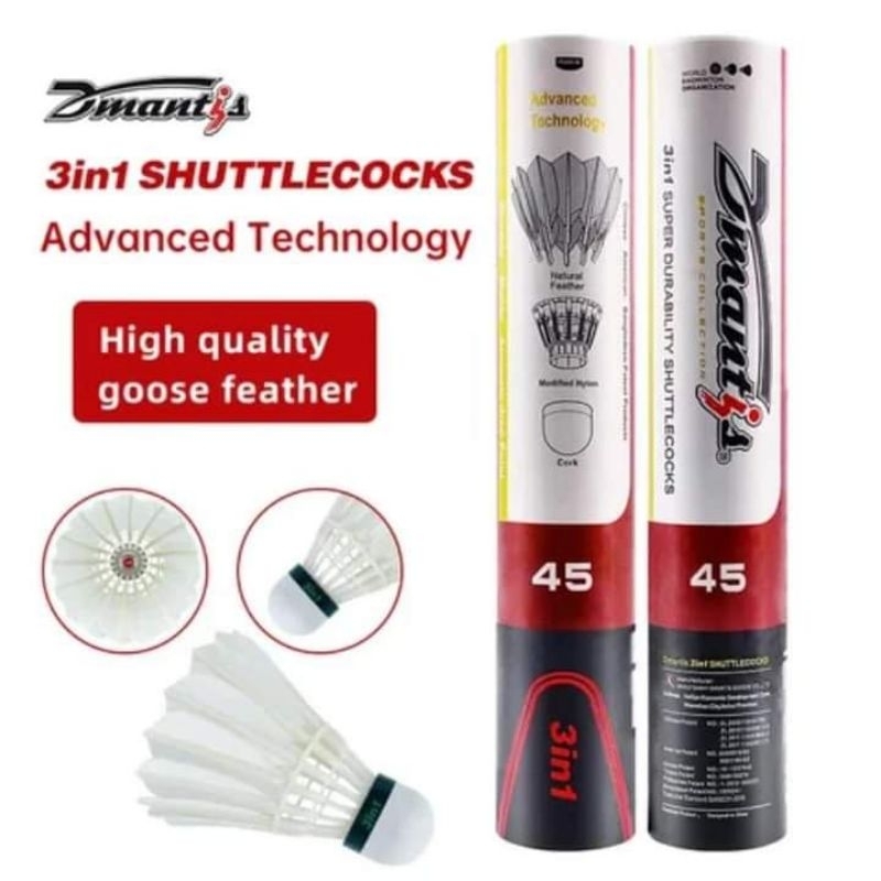 Original shuttlecock Dmantis D45 , TCX 5000 , XP2 silver | Shopee ...
