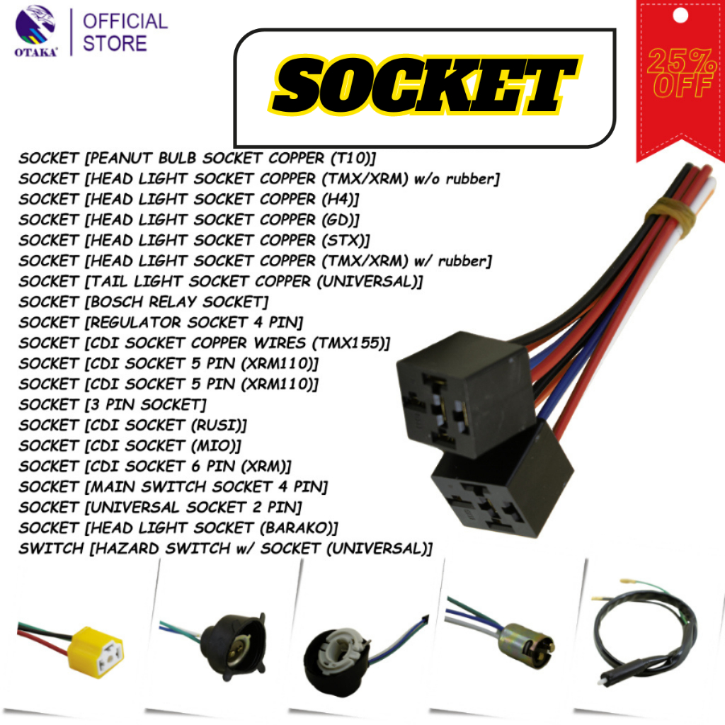 SOCKET (CDI) MOTORCYCLE OTAKA (JAPAN QUALITY) | Shopee Philippines