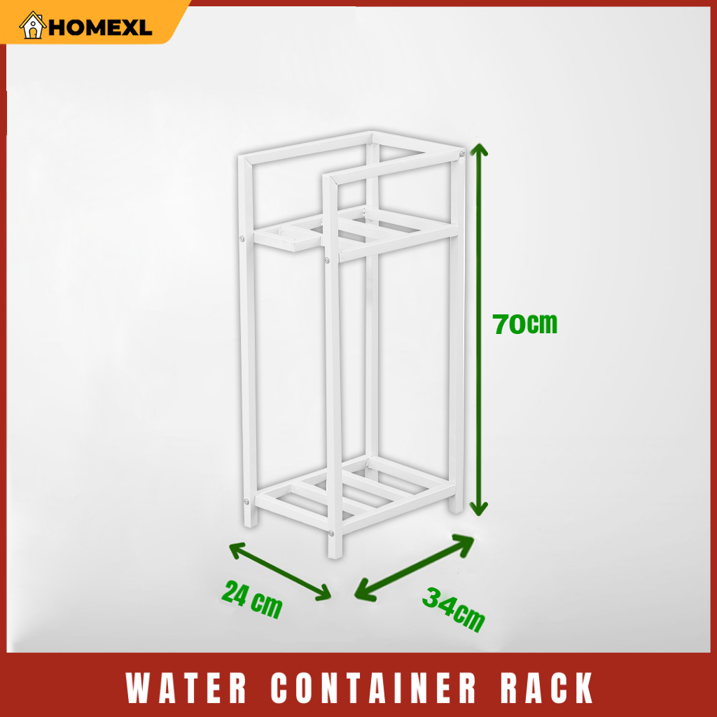 HOMEXL Water Gallon Rack/ Water Container Rack With Cup Specific Layer ...