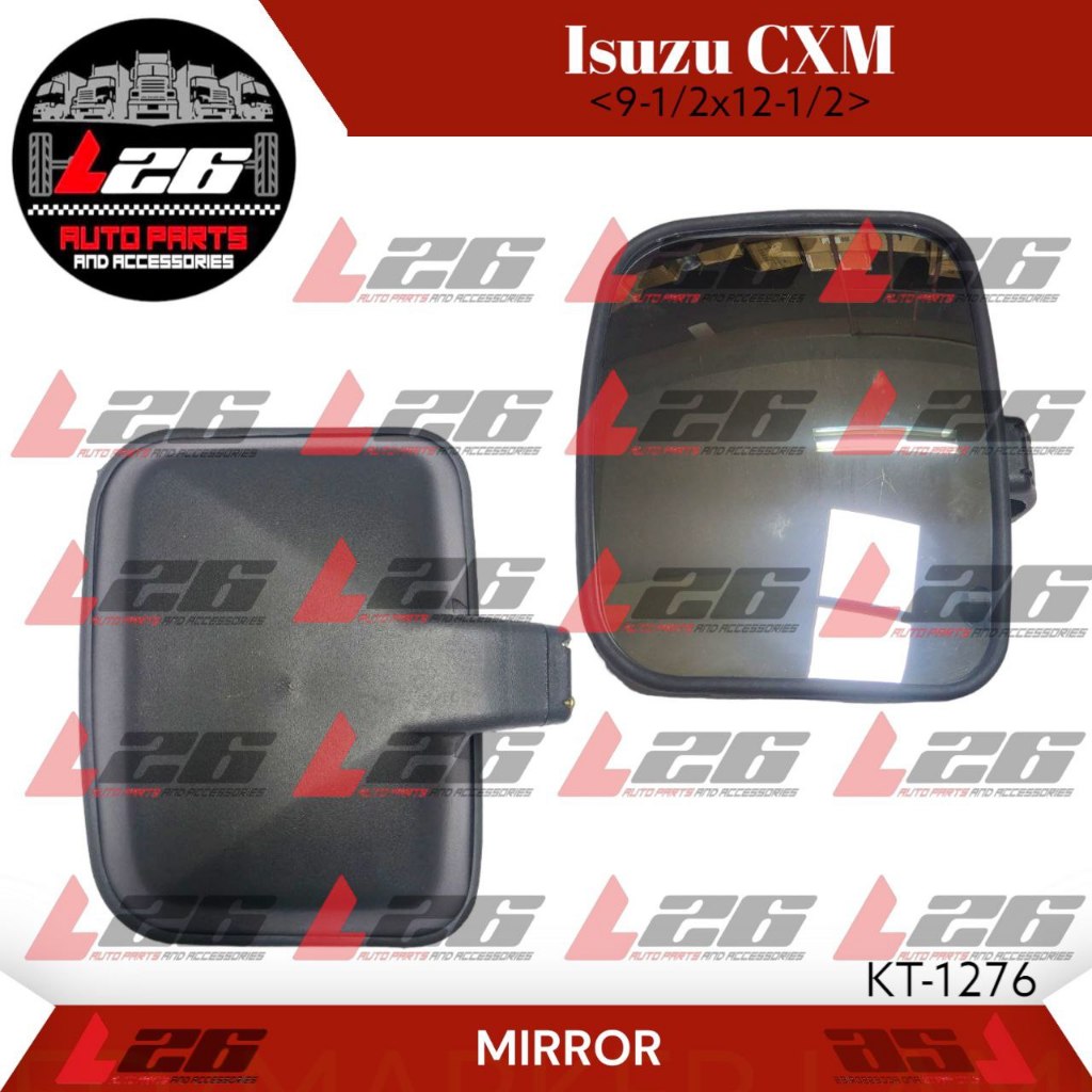 1PIECE Isuzu CXM TRUCK 9-1/2x12-1/2 AUTO MIRROR / SIDE MIRROR KT-1276 ...