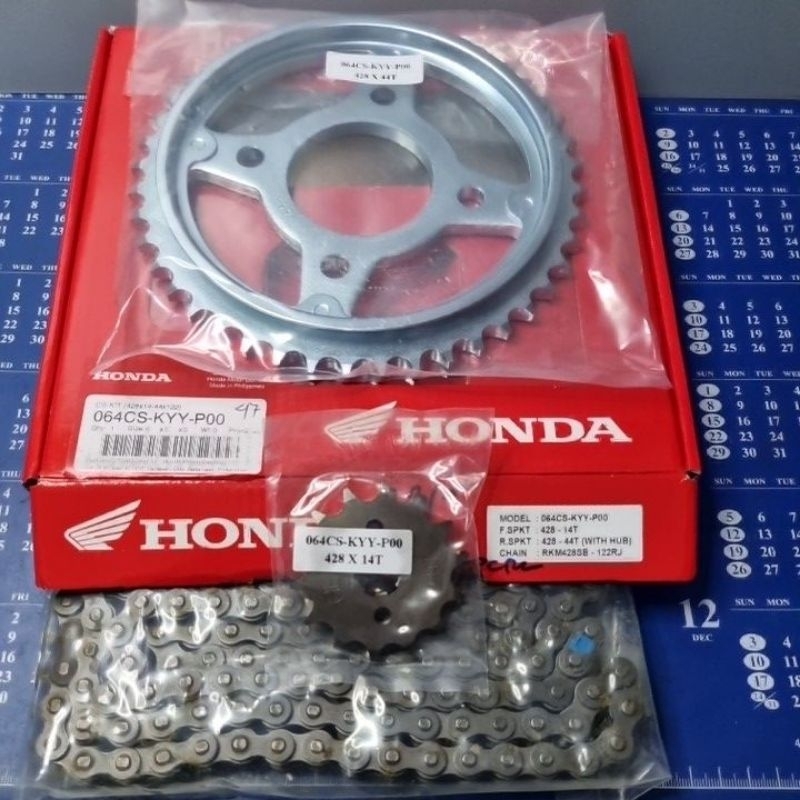 Honda CB125 Chain Sprocket Set (Genuine) | Shopee Philippines