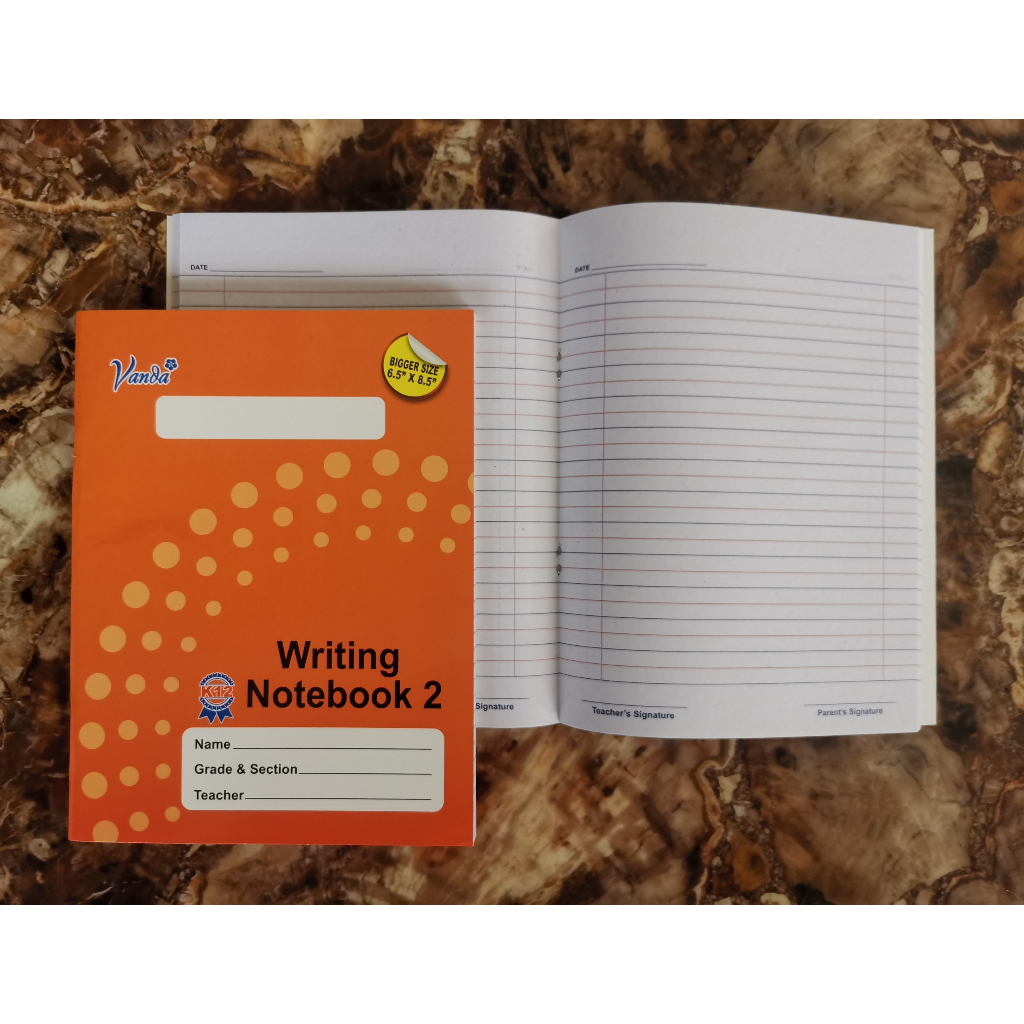 [Vanda] K12 Notebook Writing 1,2,3,Prep Composition 1,2 (1pcs) Size: 6. ...