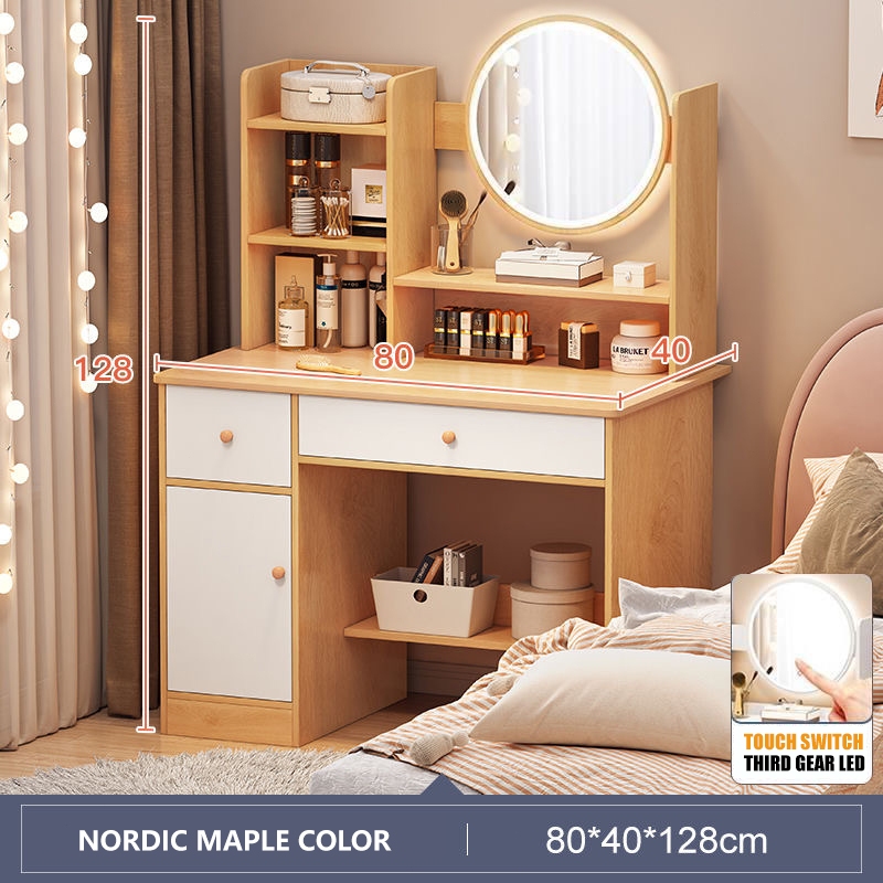ALVIN Dressing Table Bedroom Minimalist Modern Ins Dressing Table ...