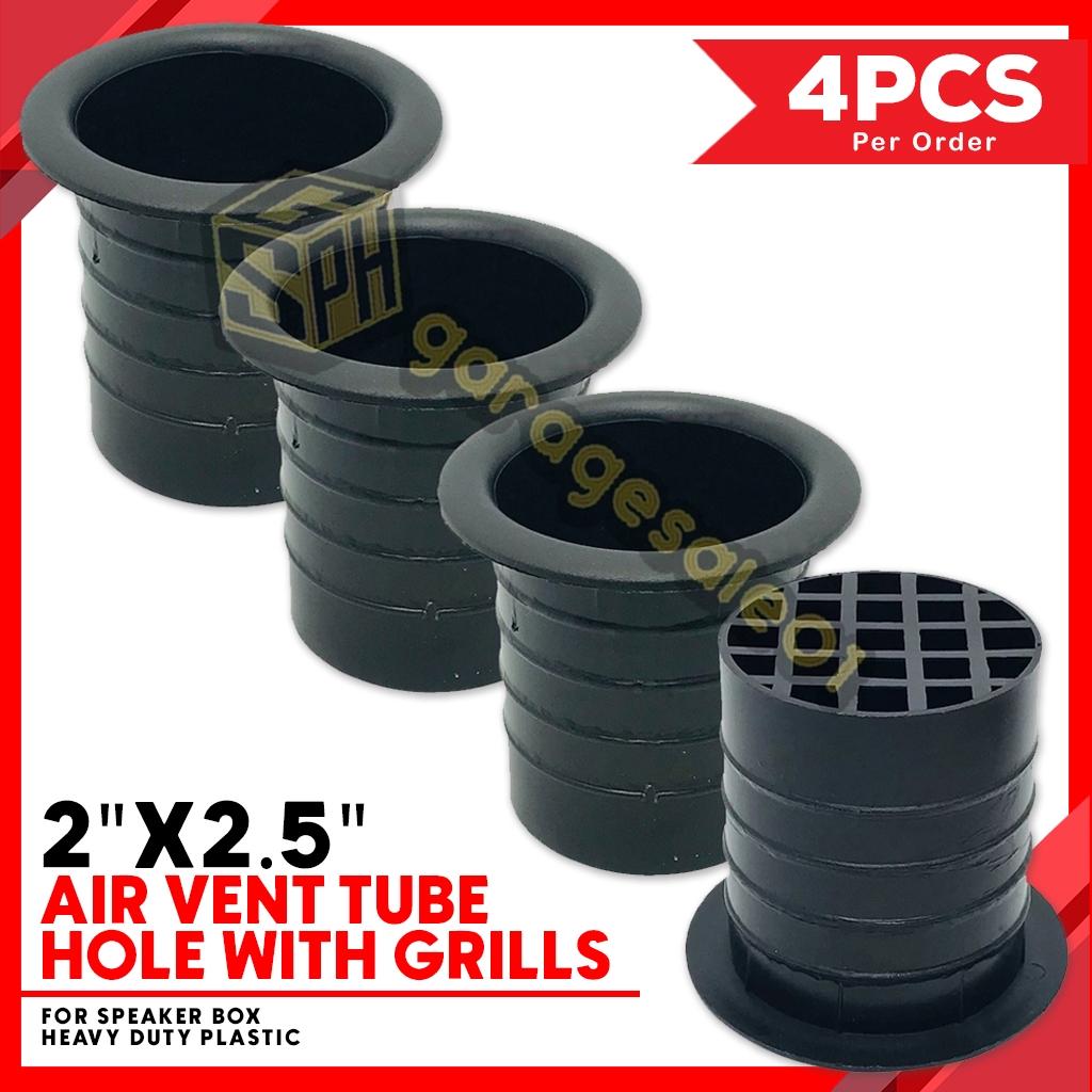 4PCS 2"X2.5" Plastic Air Vent Tube Hole for Speaker Box With Grills ...
