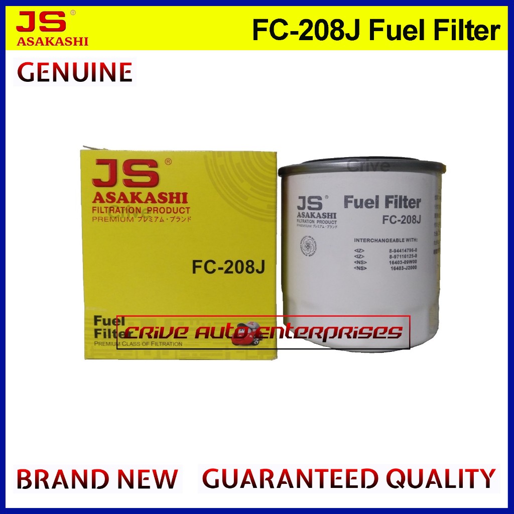 ORIGINAL JS Asakashi FC-208J Fuel Filter (FC208J, Vic FC-208, FC208) | Shopee Philippines
