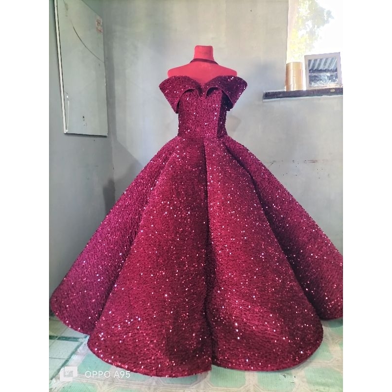 Umbrella gown Jody Design .. perfect for debut, SAGALA at iba pa ...