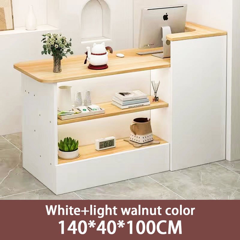 Modern cash register, convenience store front desk, reception desk ...