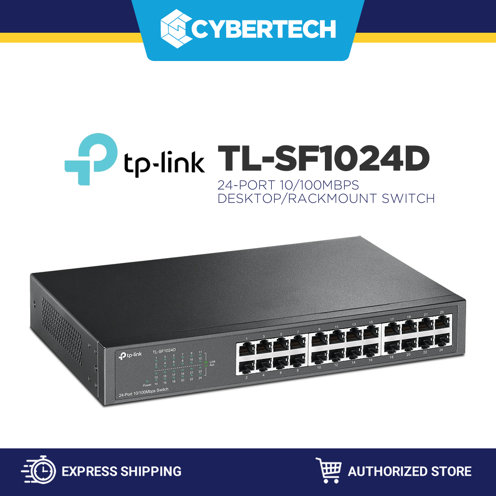 Cybertech TP-Link TL-SF1024D 24-port 10/100Mbps Desktop/Rackmount ...