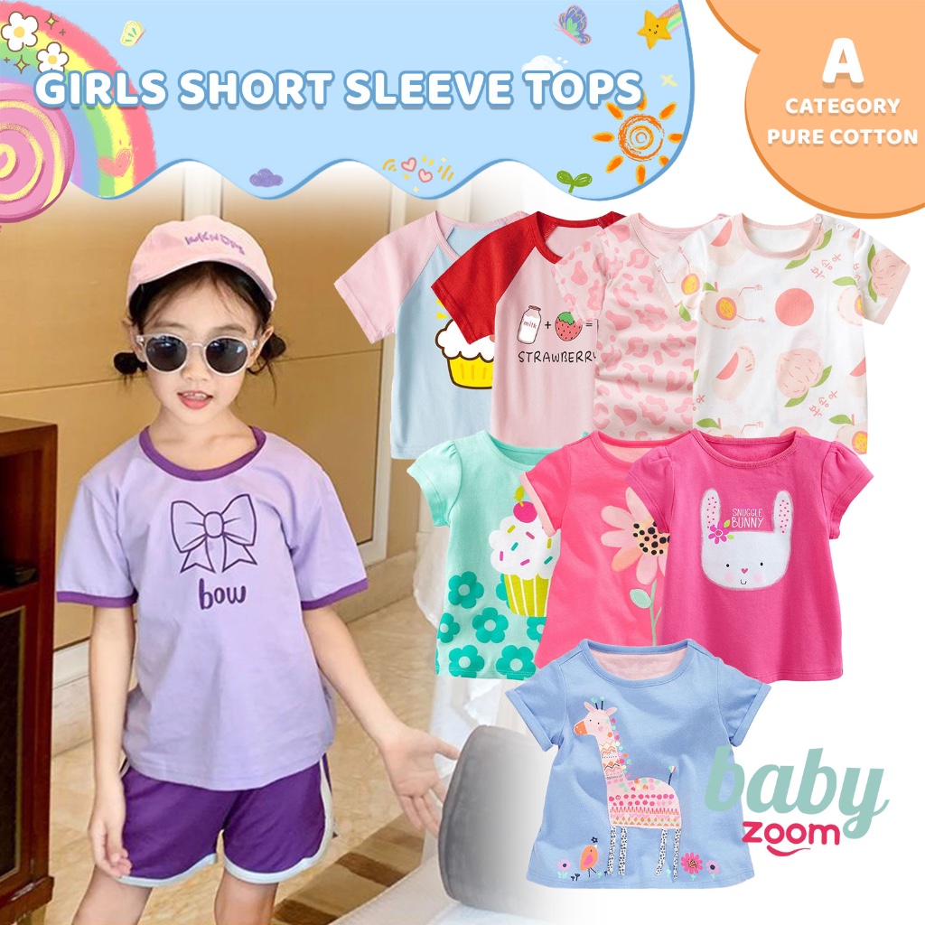 CICI Baby Kids Girl Cute Cotton T Shirts Blouse Shirt Girl Clothes Tops ...