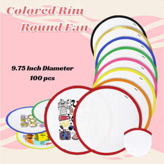 (100 pcs per bundle) Sublimation Round Fan / Foldable Fan / Twisted Fan ...