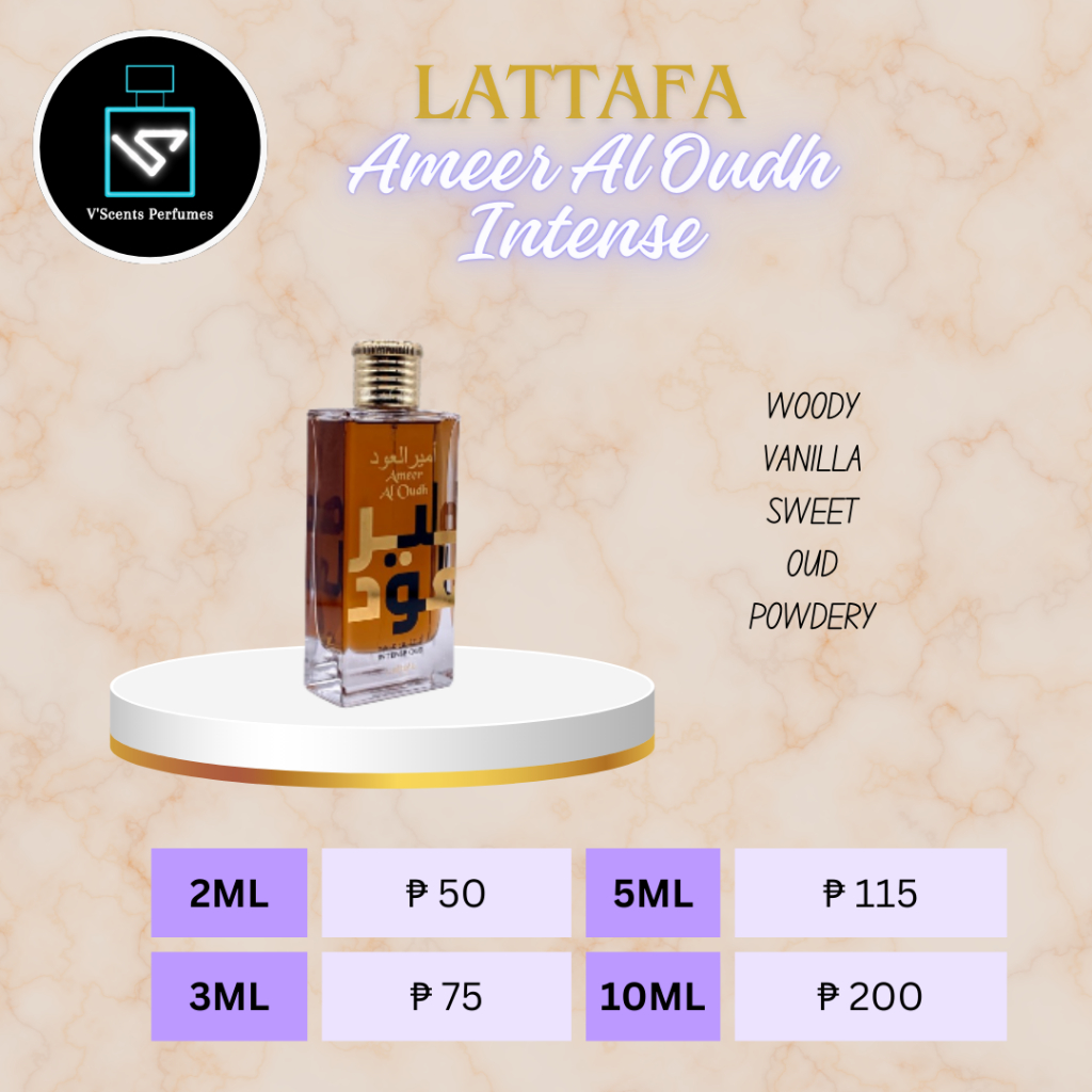 [ Lattafa ] Ameer Al Oudh Intense Oud EDP Decant (By the Fireplace Dupe ...