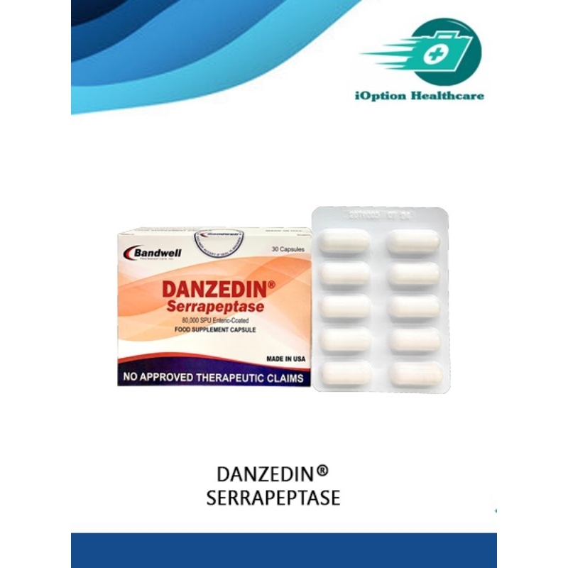 Danzedin Serrapeptase 80,000 SPU 30 Capsules | Shopee Philippines