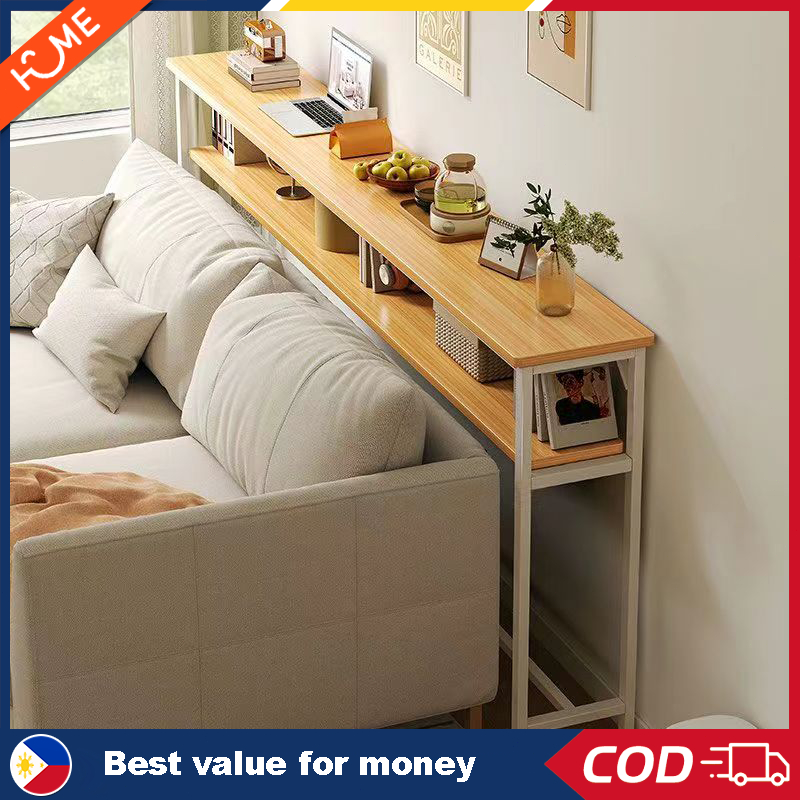 Sofa side table rack storage rack behind the bed narrow shelf bedside ...