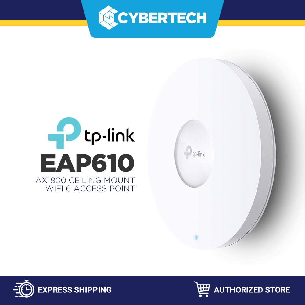 Cybertech TP-Link EAP610 AX1800 Ceiling Mount WiFi 6 Access Point ...
