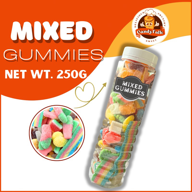 MIXED Gummies in a Jar by Candytalk(250g) assorted | Shopee Philippines