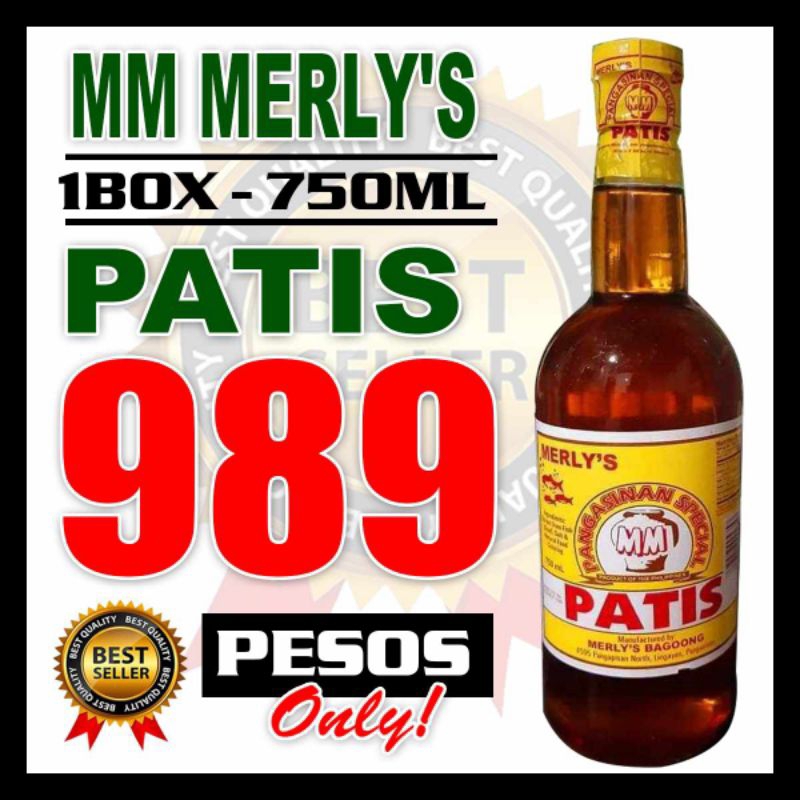 12Pcs-1Box Special Patis from Pangasinan 750ML ( MM Merlys ) | Shopee ...