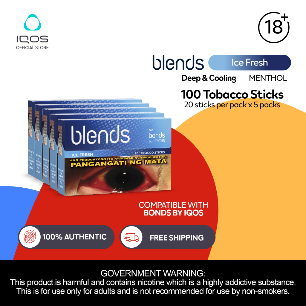 IQOS Blends 5-Pack Heated Tobacco Sticks (Smoke-Free Alternative Like E ...