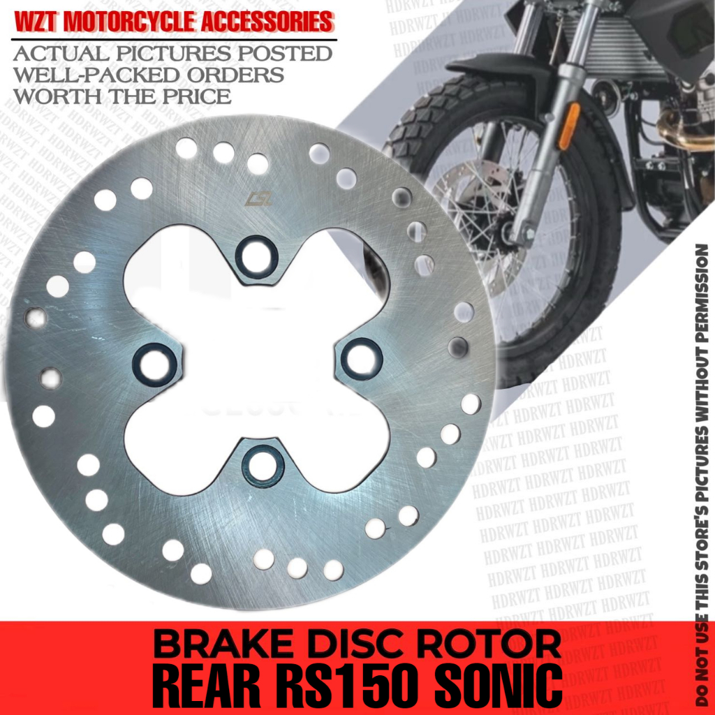 CSL Honda Rs150 / Rs 150 Sonic ( Rear ) Stainless Steel Brake Rotor ...