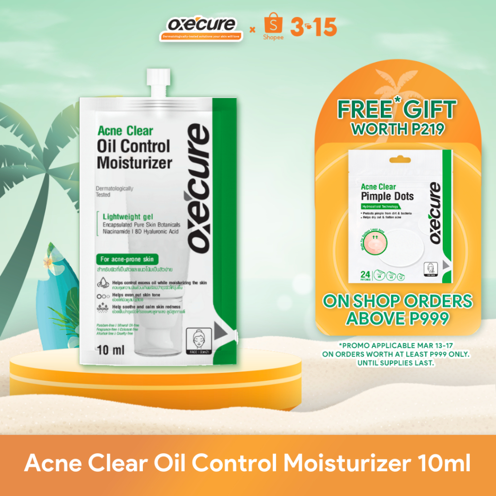 OXECURE Acne Clear Oil Control Moisturizer 10ml | Shopee Philippines