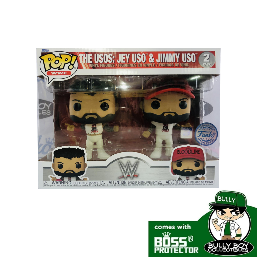 Funko POP! WWE: Uso Brothers WrestleMania 39 (FSE) 2-Pack With Boss ...