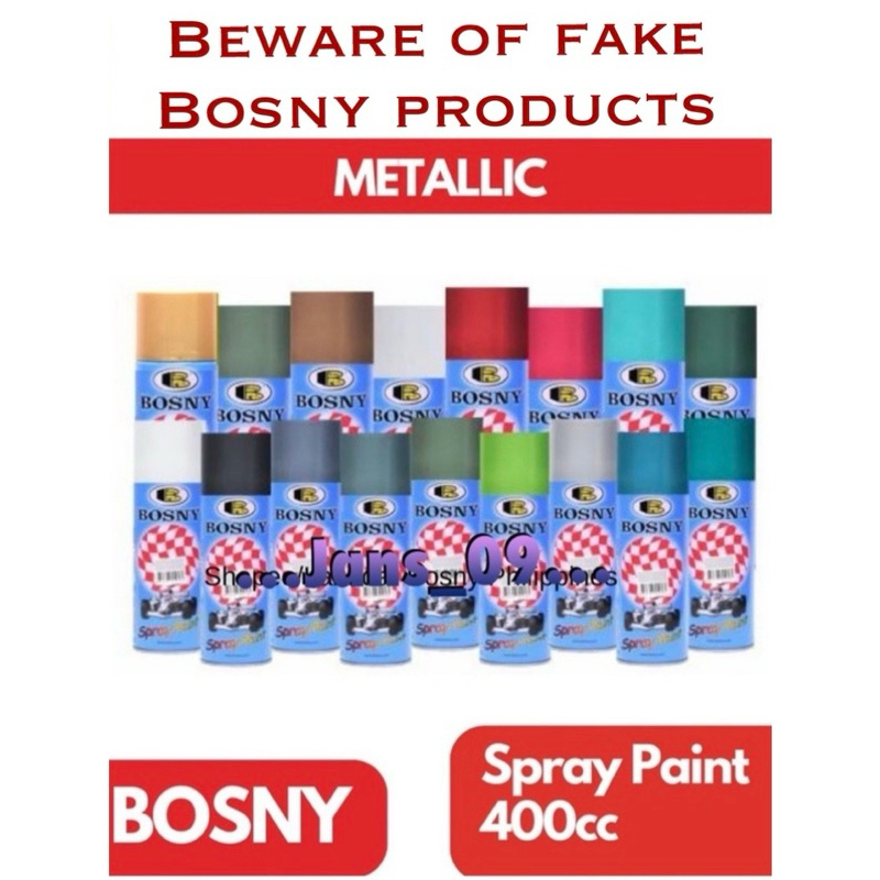 Bosny METALLIC Colors Spray 300g | Shopee Philippines