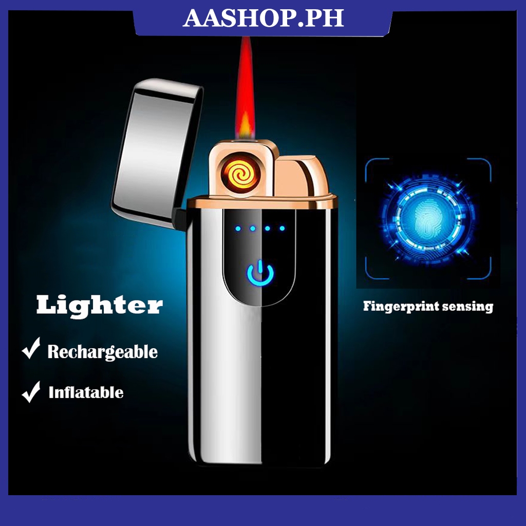 Rechargeable Electric Lighter Arc Lighter Windproof Flameless Lighter ...