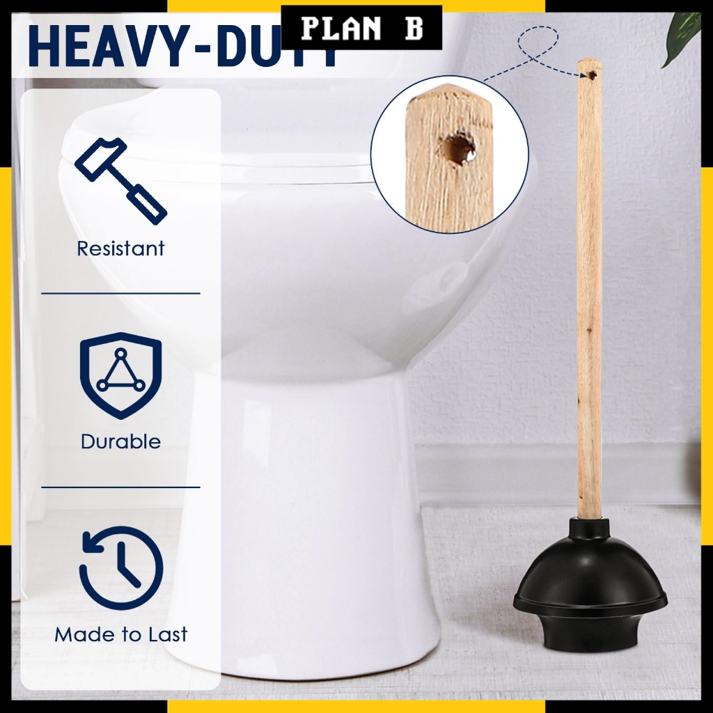 Powerful Toilet Plunger Double-Layer Toilet Pump Rubber Large Drain ...