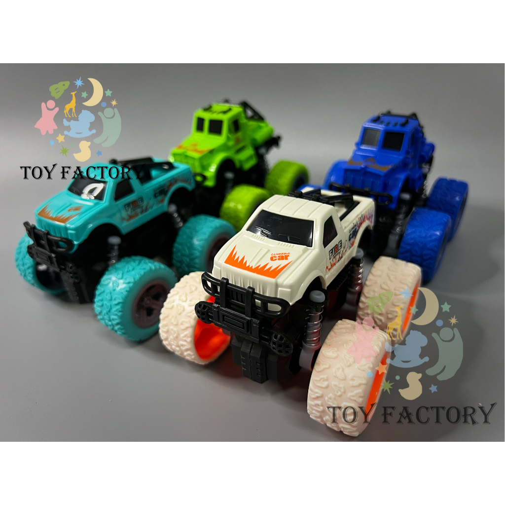 PICK UP TRUCK 4IN1 KIDS PLASTIC MONSTER TRUCKS W/PULL BACK MOVEMENTS ...