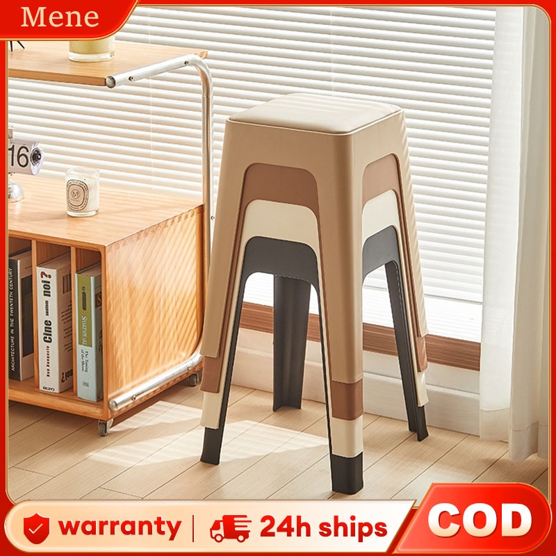 Nordic Style Stackable Plastic Stool Thickened Dining Table Restaurant ...