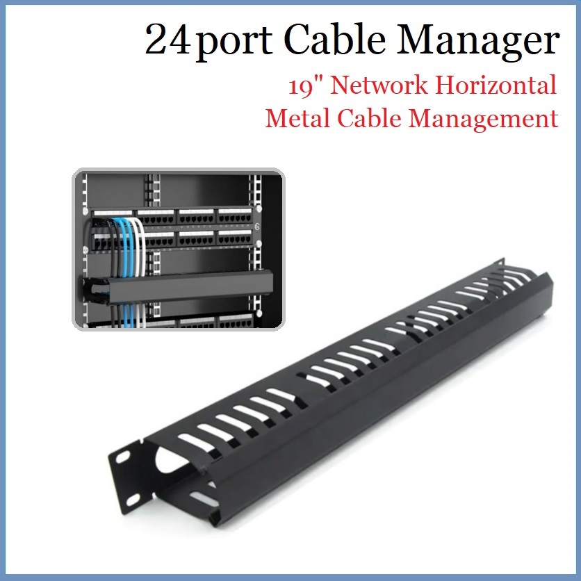 24port Cable Manager [for DVR Rack/Network Cabinet], Arrangement of ...