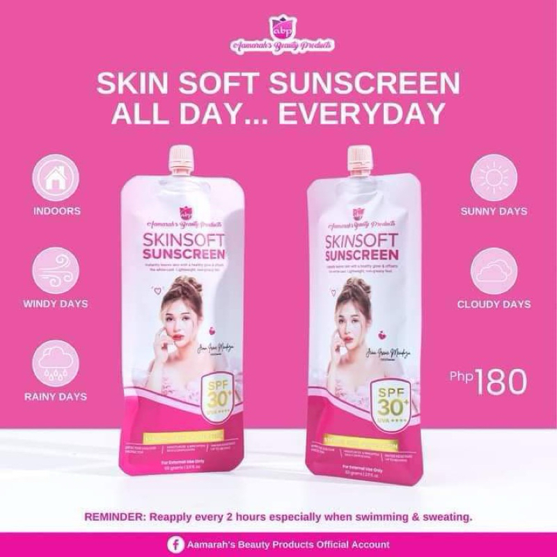 SKIN SOFT Sunblock spf30 NEW PACKAGING | Shopee Philippines