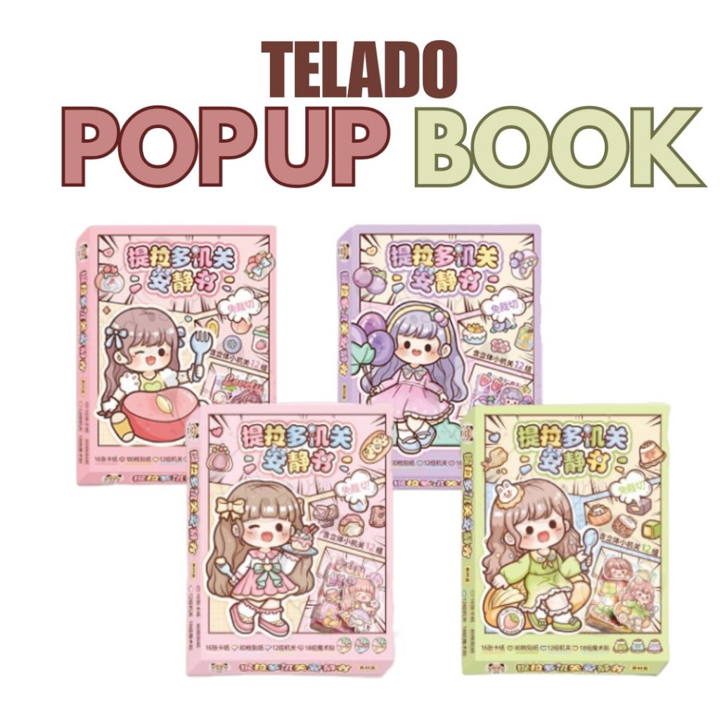 BYJ TELADO Pop Up Book Mini DIY Craft Kits for Kids | Shopee Philippines