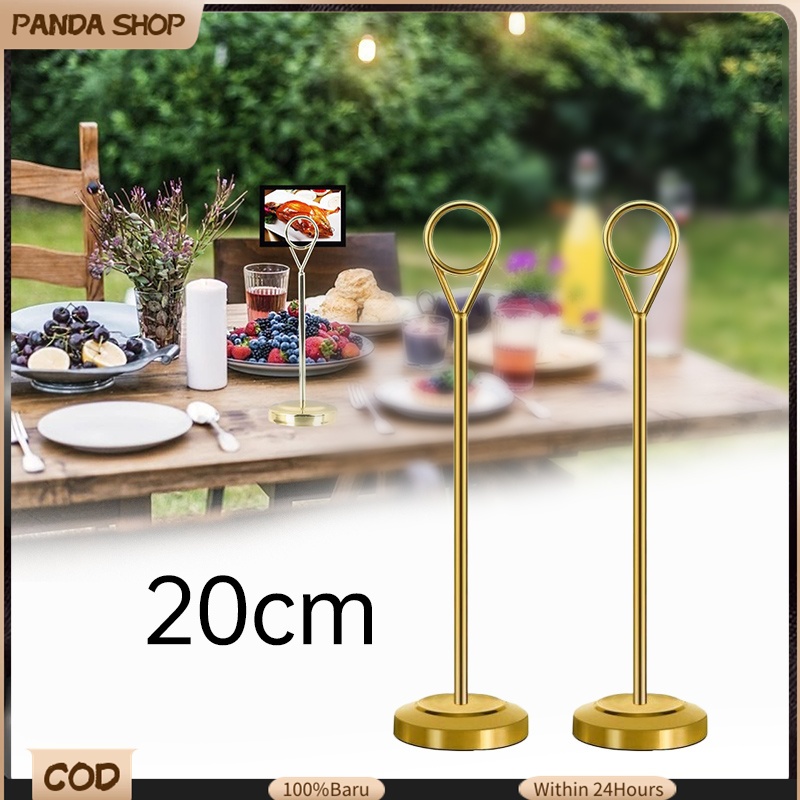 8inch Table Number Holder Stainless Steel Table Card Holder Menu Photo ...