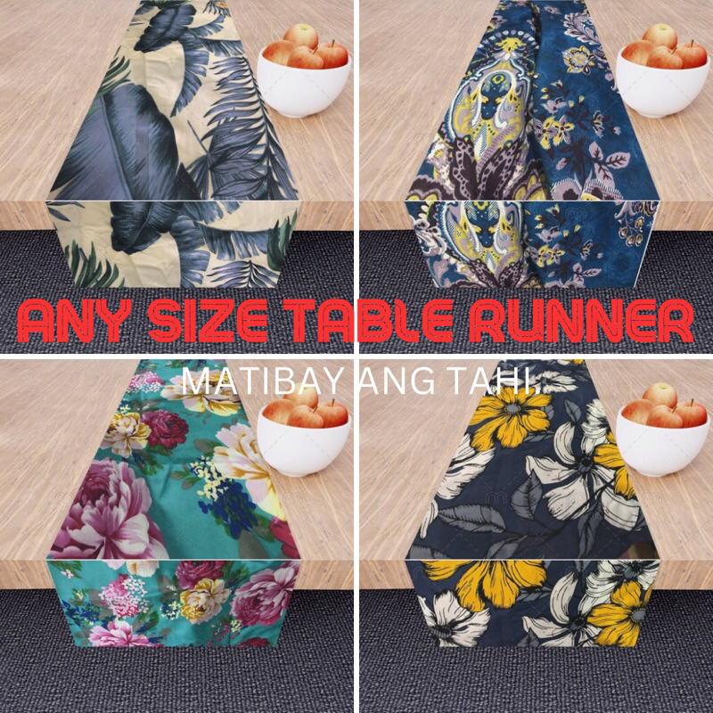 Any Size Printed Table Runner Cloth Topper COTTON for Home Dinner ...