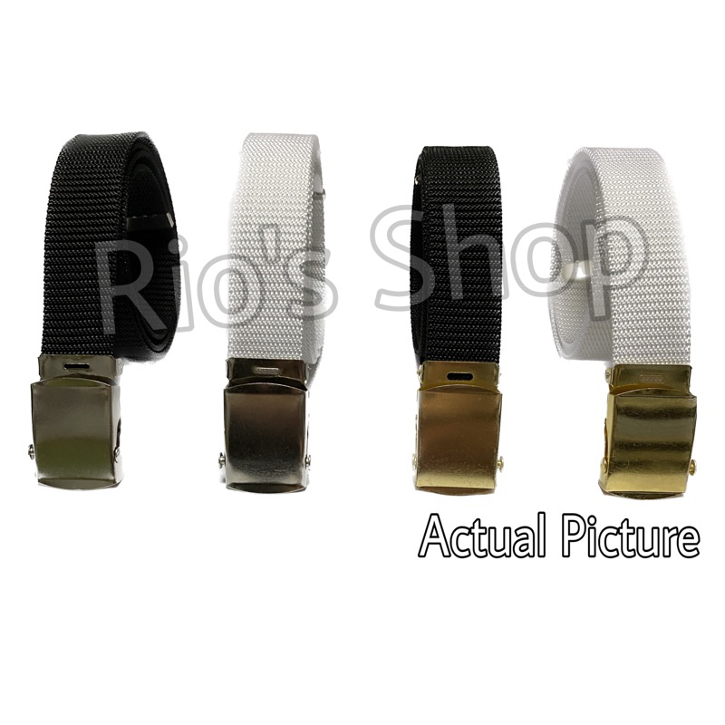 Length:45inches Garrison Belt with Silver,Gold Buckle Black,White Belt ...