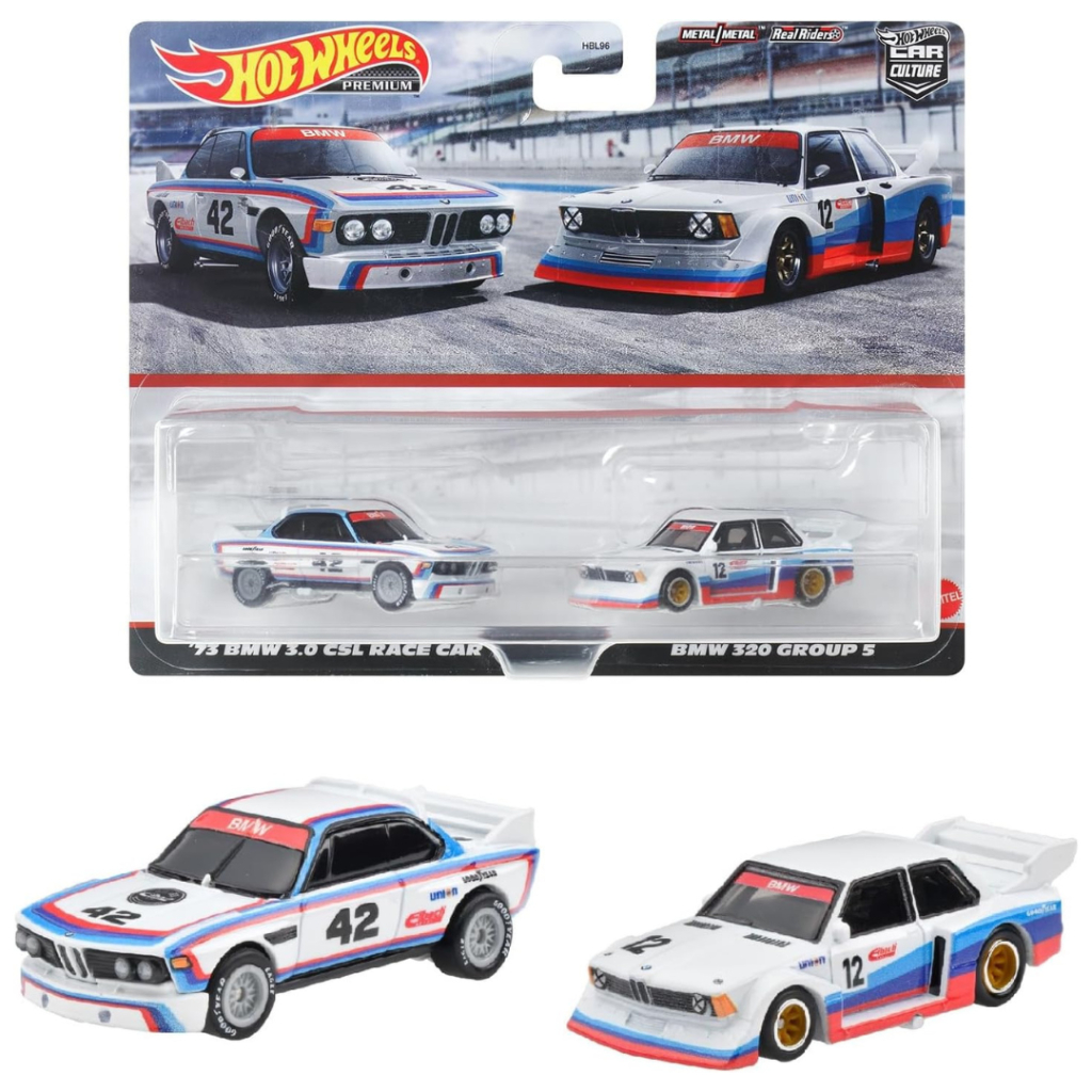 Hot Wheels 2-Pack '73 BMW 3.0 CSL Race Car & BMW 320 Group 5 | Hot ...