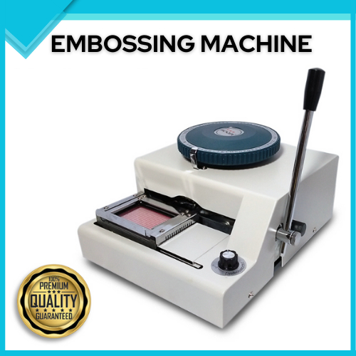 Embossing Machine for ID Cards Heavy-Duty Can Emboss Letters / Numbers ...