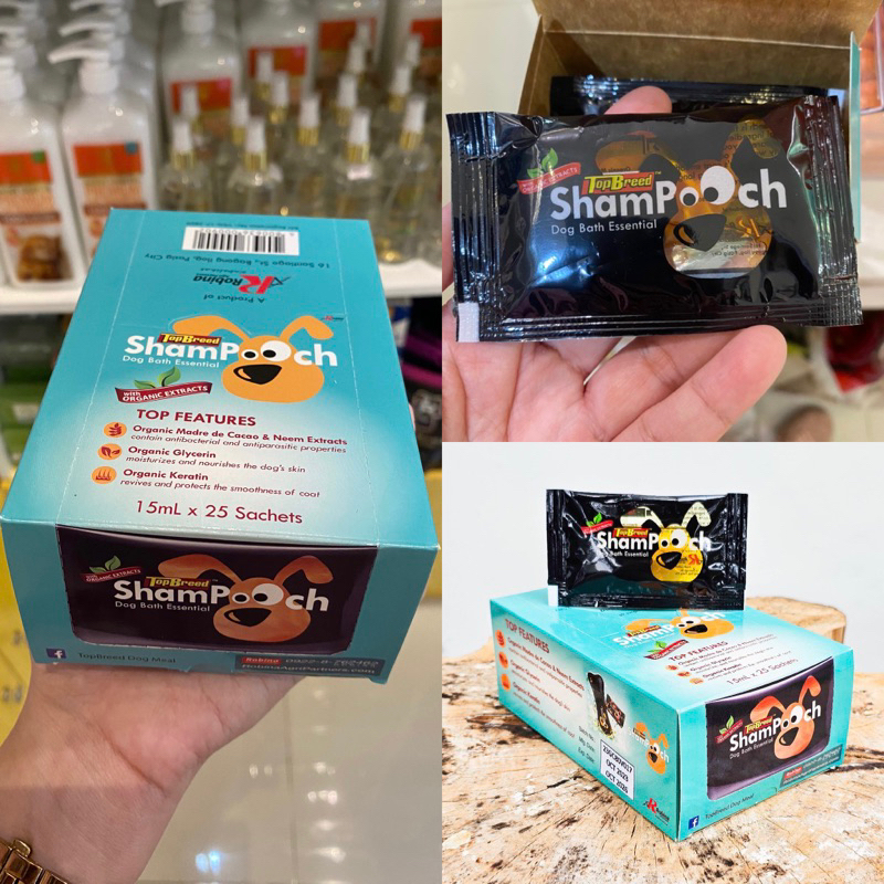 Topbreed Shampooch 1 box (25 x 15ml sachets) | Shopee Philippines