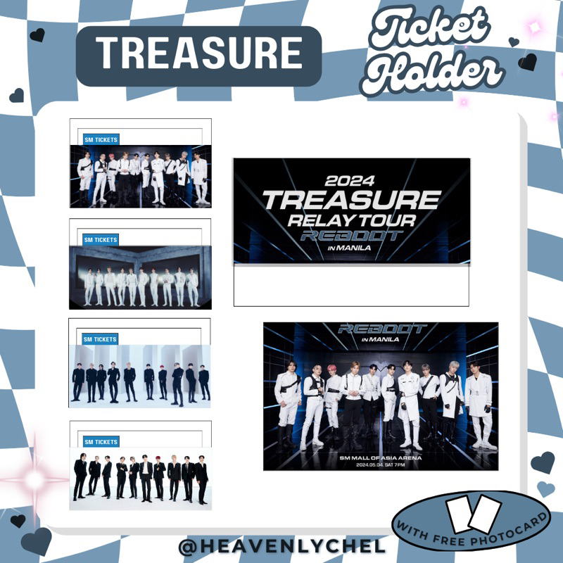TREASURE RELAY TOUR [REBOOT] IN MANILA Ticket Holder Ticket Envelope ...