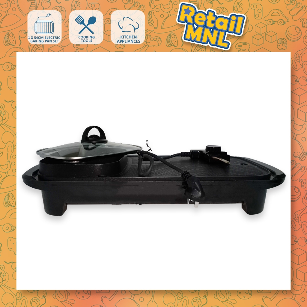 Retailmnl Multifunctional Electric Baking Pan, Korean Barbecue Grill ...