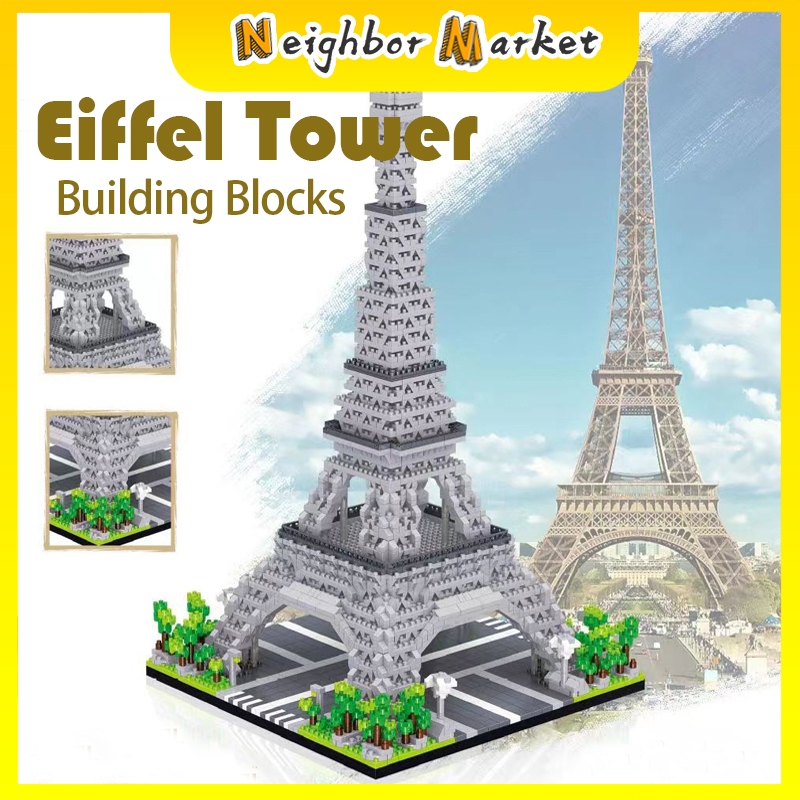 Building Blocks Paris Eiffel Tower Diamond Micro Construction Bricks ...